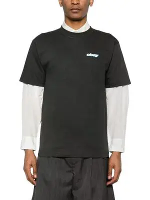 Obey Crewneck T-shirt Grey