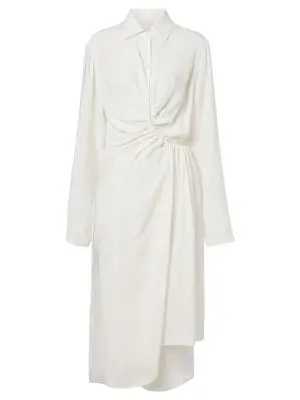 MAISON MARGIELA Draped Midi Dress - White