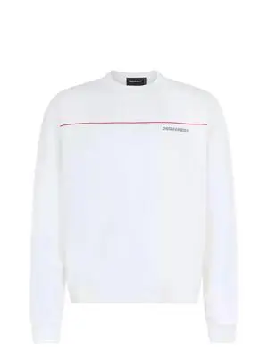 Dsquared2 Tape Crew-neck Sweatshirt - White