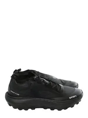 Satisfy Rocker Textured Lace-up Sneakers - Black