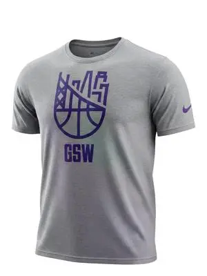Nike Nba Golden State Warriors Dri-fit Essential T-shirt - Grey