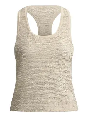 Ralph Lauren Mulberry Silk Embellished Tank Top - Neutral
