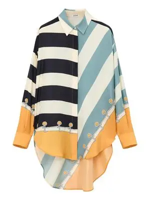 Loewe Silk Printed Shirt - Orange