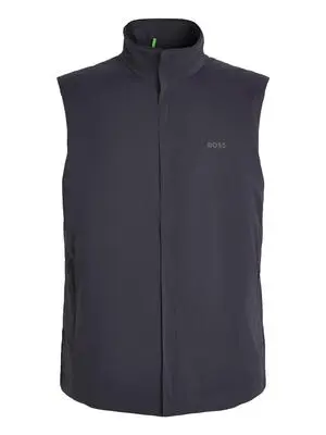 BOSS Water-resistant Logo Gilet - Blue