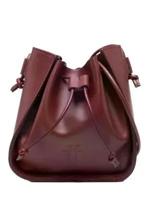 FORTE_FORTE Drawstring Crossbody Bag - Red
