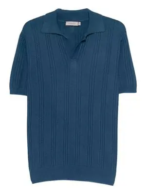 Canali Textured T-shirt - Blue