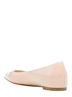 Roberto Festa Ballet Flats With Square Detail - Neutrals