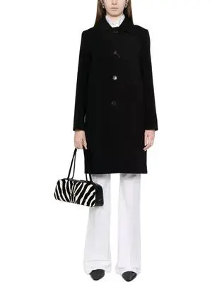 Max Mara Tailored Knee-length Coat - Black