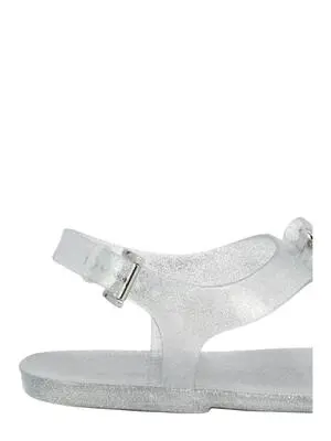Michael Kors Tone Logo Detail Sandals - Silver
