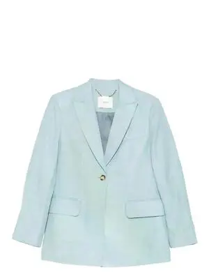 JOSEPH Light Linen Blazer - Blue