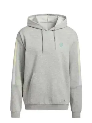 Adidas Striped-sleeve Hoodie - Grey