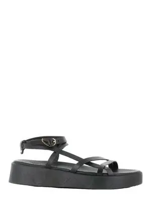 ANCIENT GREEK SANDALS Stiliani Platform Sandals - Black