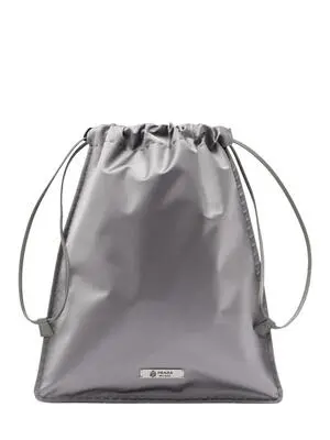 Prada Wish Satin Pouch - Grey