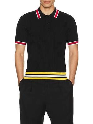 ENTIRE STUDIOS Ribbed Polo - Inferno