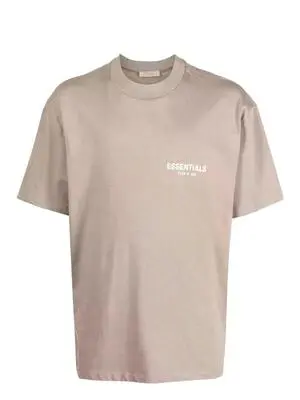 Fear Of God Logo-print Cotton T-shirt - Neutrals