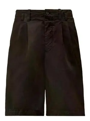 C.P. COMPANY Pleated Shorts - Black