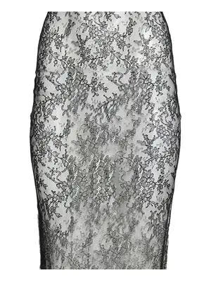 Burc Akyol Lace Pencil Skirt - Black