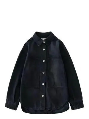 Studio Nicholson Paso Boxy Faded Shirt - Black