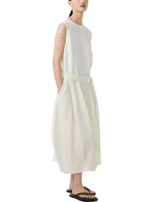 Studio Nicholson Belted Midi Dress - Neutrals