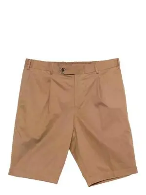 PT TORINO Button Pleated Shorts - Neutrals