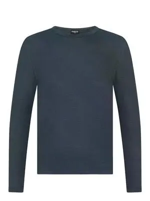 FRANZESE COLLECTION Crew-neck Long-sleeves T-shirt - Blue