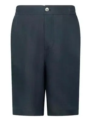 FRANZESE COLLECTION FRANZESE COLLECTION Linen Bermuda Shorts Blue