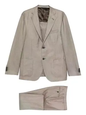 Corneliani Button Suit Neutrals