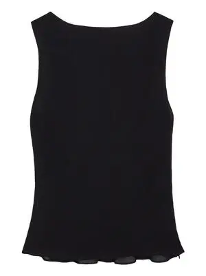 REFORMATION Reformation Dorthea Georgette Top With Open Back
