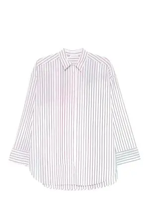 BY MALENE BIRGER Striped Oversized Shirt - Red
