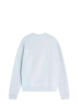 CAFÉ KITSUNÉ Logo-embroidered Sweatshirt - Blue