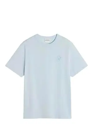 CAFÉ KITSUNÉ Barista Fox Relax Logo-embroidered T-shirt - Blue