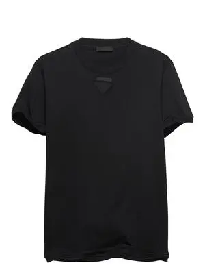 Prada Cotton Shapeable T-shirt Black