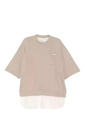 Undercover Pocket Striped T-shirt - Neutrals