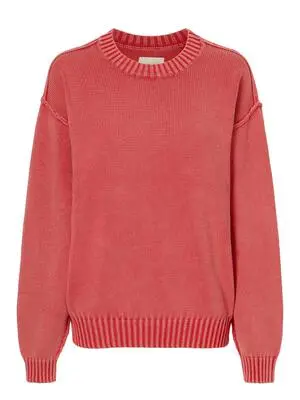 Aimé Leon Dore Crewneck Cotton Sweater - Red