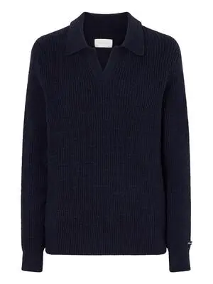 Aimé Leon Dore Ribbed-knit Cotton-blend Bouclé Polo Shirt - Blue