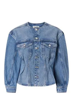 FRAME Nipped Denim Jacket - Blue
