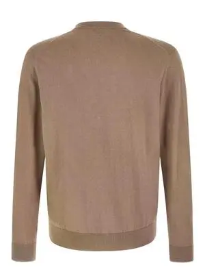 BALLANTYNE Argyle Jacquard Cotton Cardigan - Neutrals