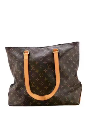 LOUIS VUITTON Monogram Canvas Cabas Mezzo Tote Bag - Brown