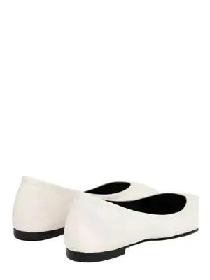 Jacquemus Beige Toe Detail Ballet Flats - Neutrals