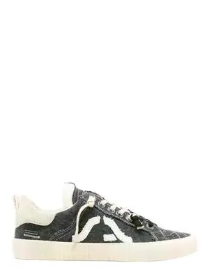 SPRINGA Wavy Lace-up Sneakers - Black