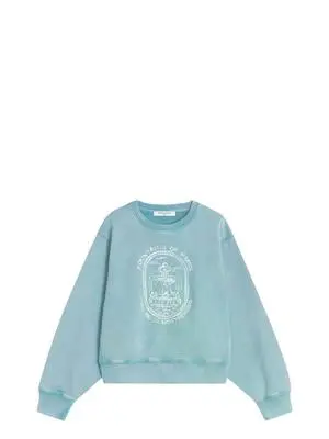 Maison Kitsuné Graphic Print Sweatshirt - Blue