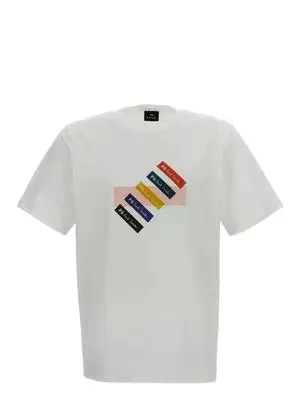 Paul Smith Print-detail T-shirt - White