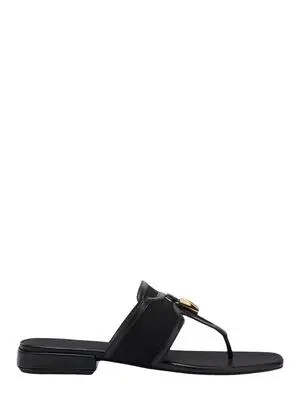 Furla Charm Detail T-bar Sandals - Black