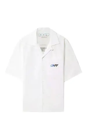 Off-White Exact Opp-print Short-sleeved Shirt - White