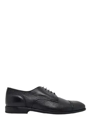 HENDERSON BARACCO Textured Derby Shoes - Blue