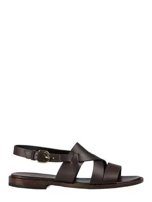 DOUCAL'S Multi-strap Leather Sandals - Brown