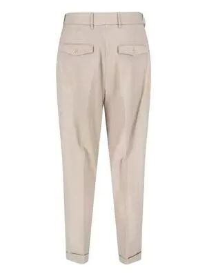 CRUNA Pleated Tailored Trousers - Neutrals