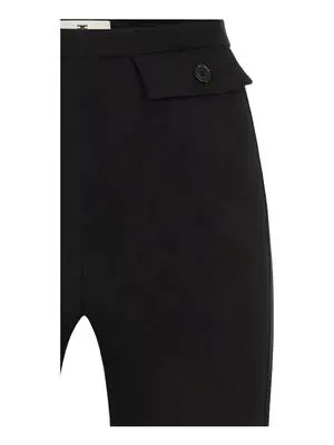 Elisabetta Franchi Panelled Trousers - Black