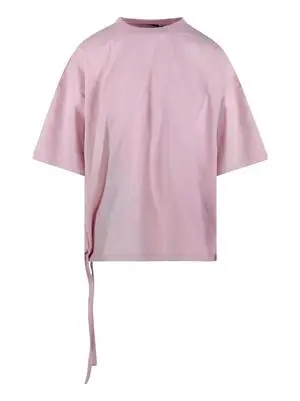 NUDE Drawstring Detail T-shirt - Pink