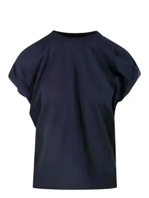 NUDE Ruched T-shirt - Blue